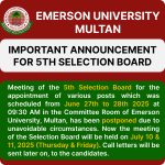 NEWS – Emerson University Multan